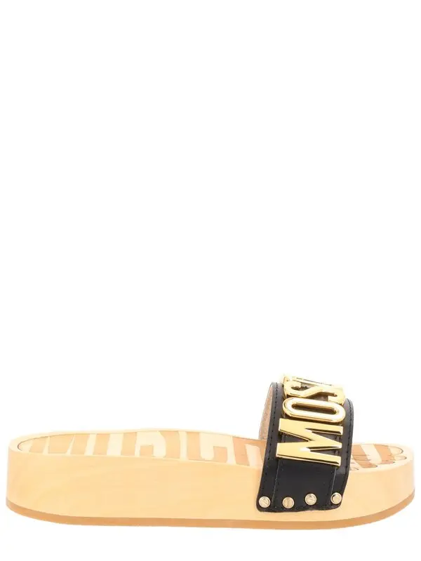 Moschino Platform Sandals - Black