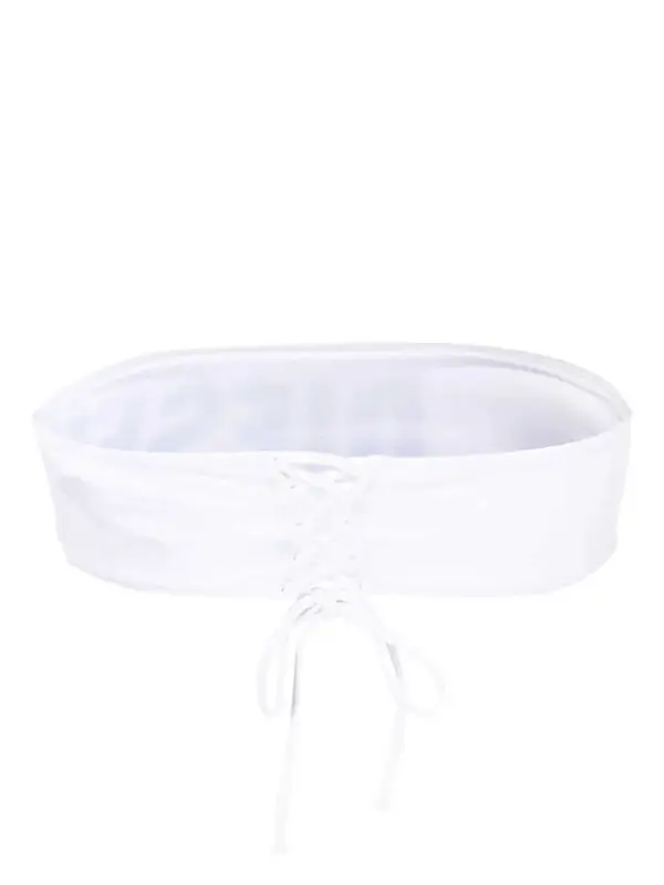 DIESEL® Printed Bikini Top - White