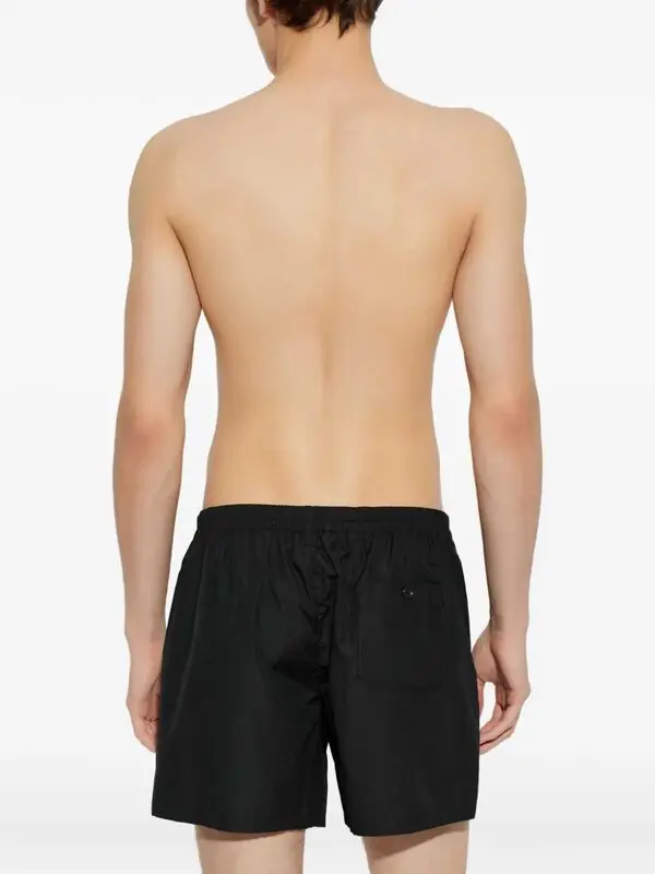 Dolce & Gabbana Boxer Shorts With Buttons - Black