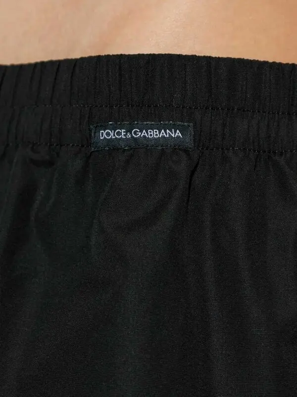 Dolce & Gabbana Boxer Shorts With Buttons - Black