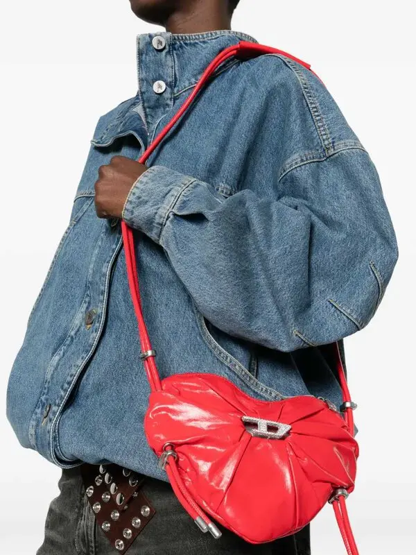 DIESEL® Scrunch-d Heart Crossbody Bag - Red