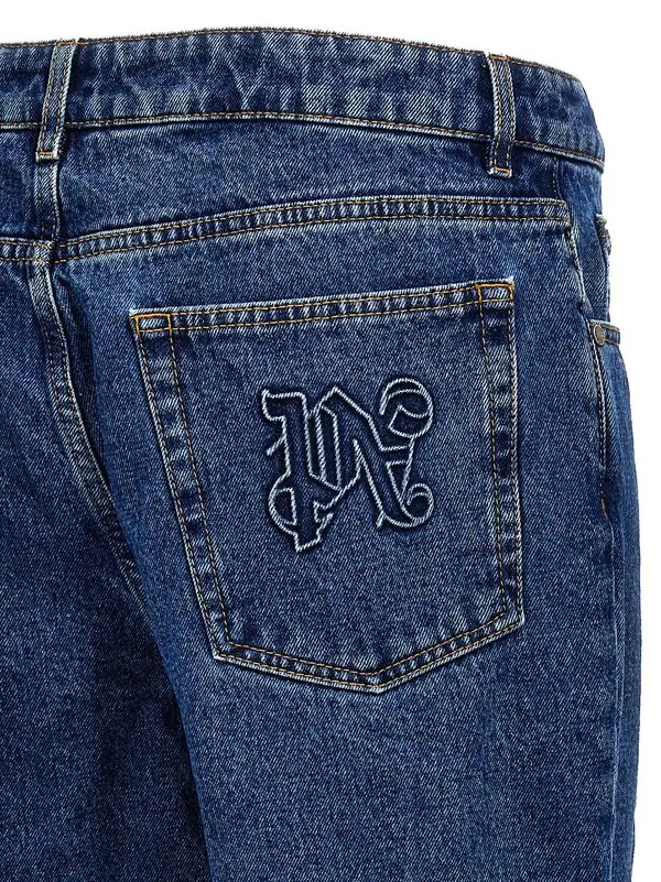 Palm Angels Lw Monogram Jeans
