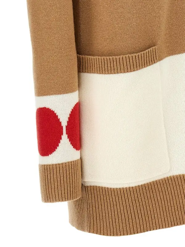 Max Mara Valido' Jacquard Knit Cardigan - Multicolor
