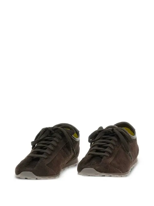 Jacquemus Suede Lace-up Tennis Sneakers - Brown