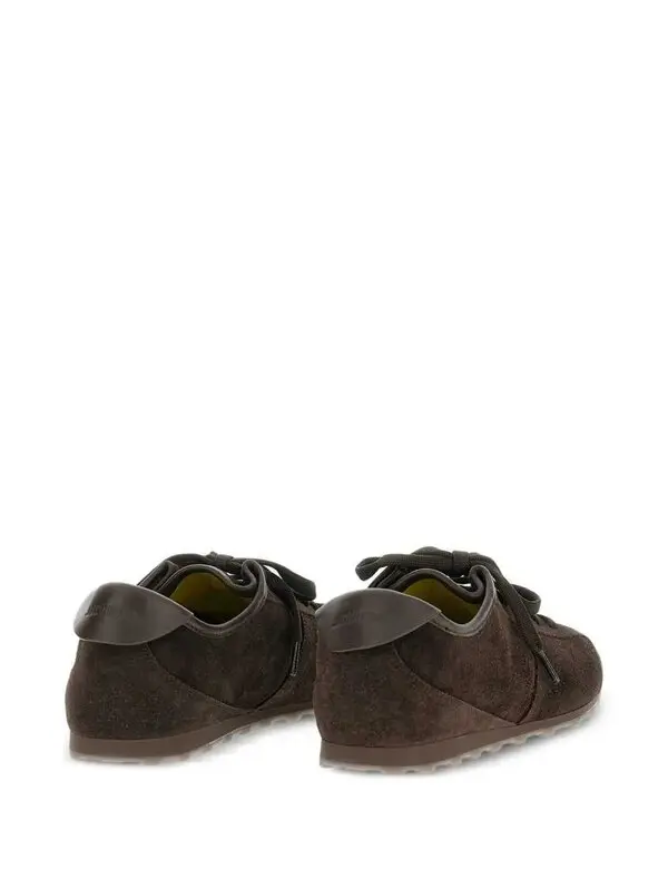 Jacquemus Suede Lace-up Tennis Sneakers - Brown