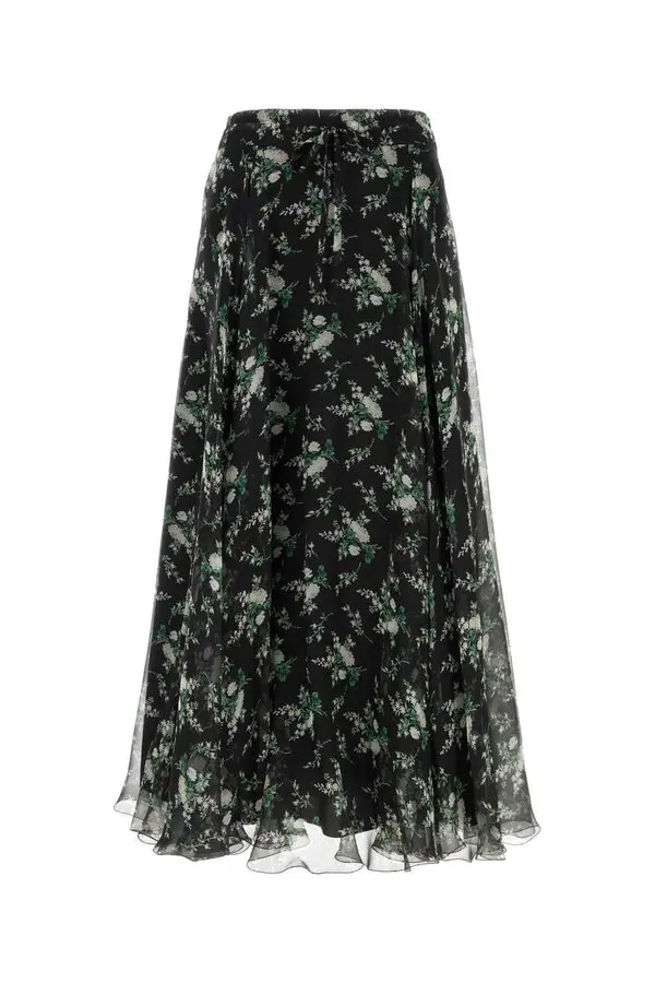 Dolce & Gabbana Printed Silk Skirt