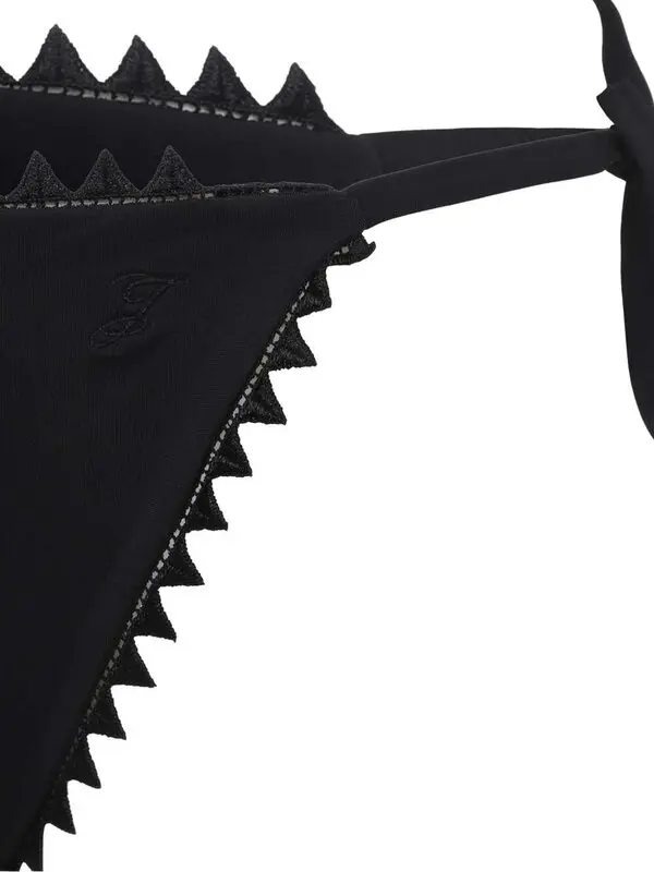 Jacquemus Le Bas De Maillot Picot Bikini Bottoms - Black