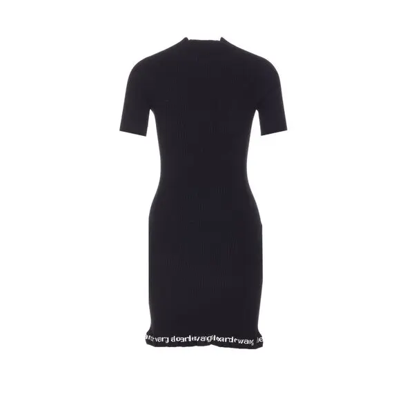 Alexander Wang Logo Ribbed Half-zip Dress