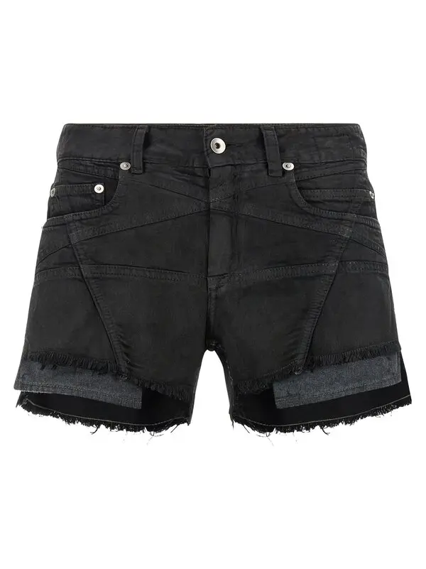 Rick Owens Lana Cut Offs Shorts - Black