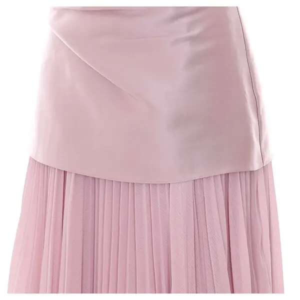 Solace London Claudette Maxi Dress Strapless Pleated Gown