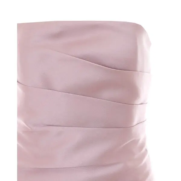 Solace London Claudette Maxi Dress Strapless Pleated Gown