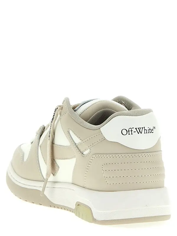 Off-White Out Of Office" Leather Sneakers - Cream