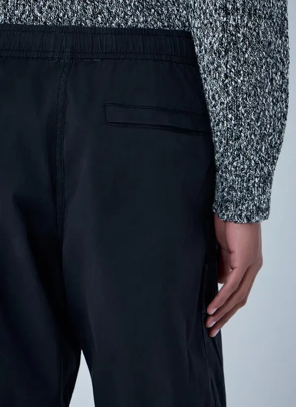 Stone Island Wide-leg Five-pocket Denim Trousers - Black