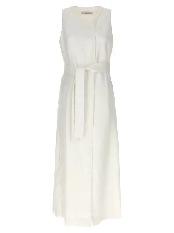Max Mara Aureo Maxi Waistcoat - White