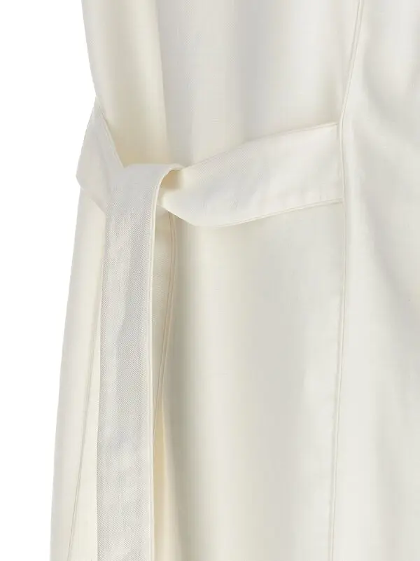 Max Mara Aureo Maxi Waistcoat - White