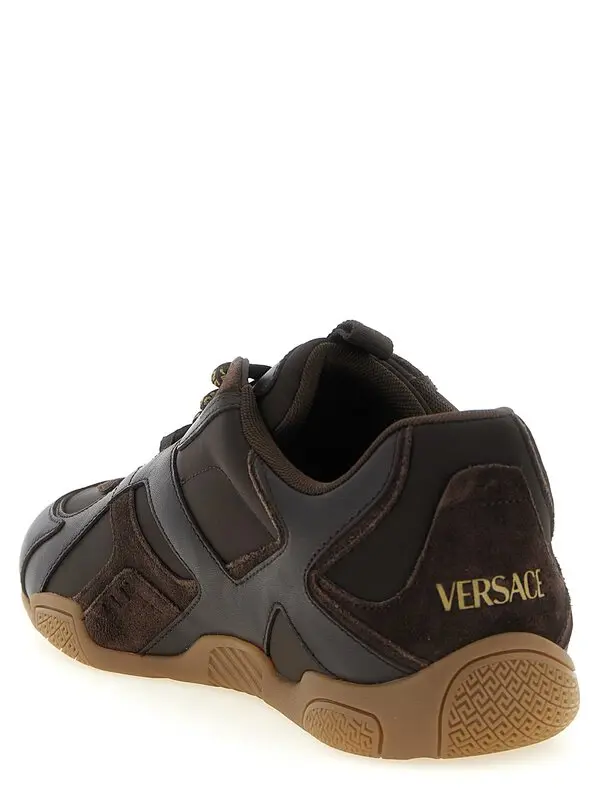Versace Galaxia Lace-up Sneakers - Brown