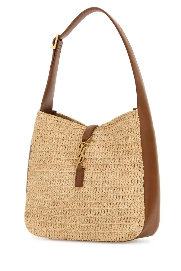 Saint Laurent Raffia Le 5 À 7 Shoulder Bag