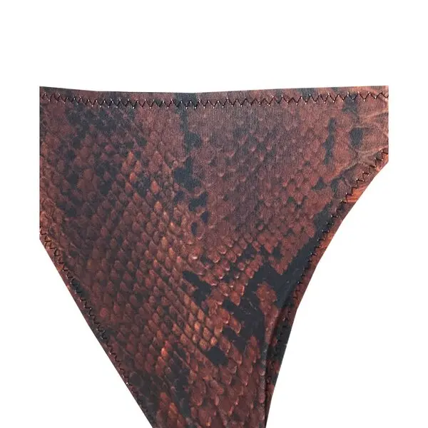 JEAN PAUL GAULTIER Python Print Triangle Bikini