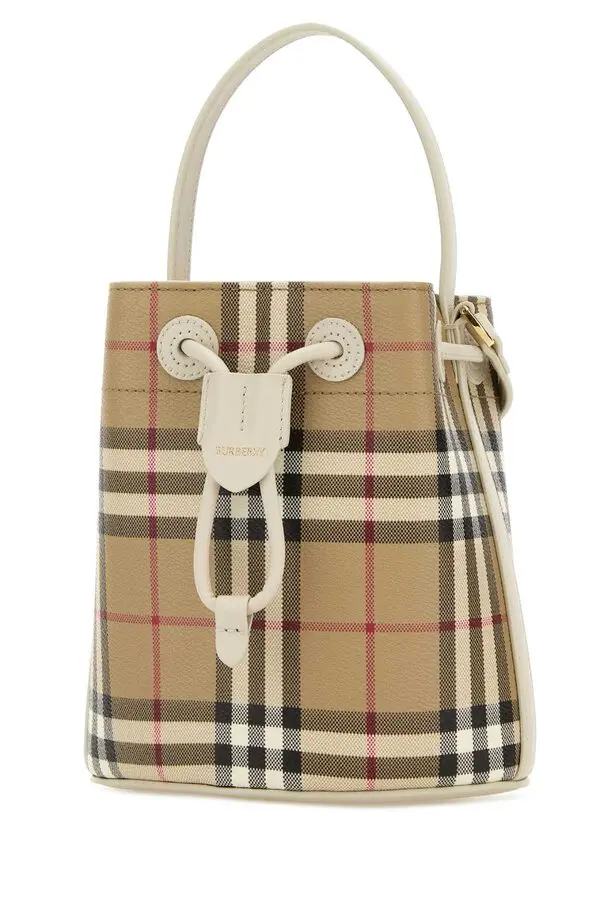 Burberry Printed Canvas Bucket Bag - Multicolor