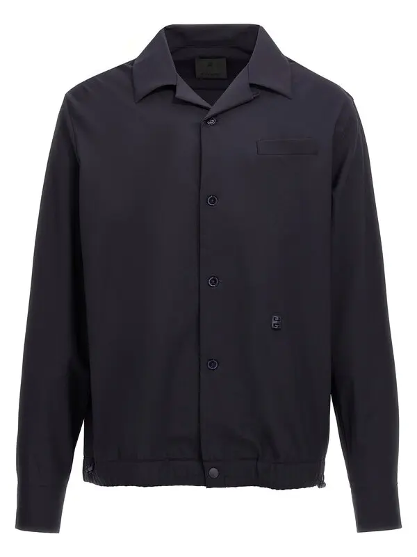 Givenchy Logo Plaque Shirt - Blue