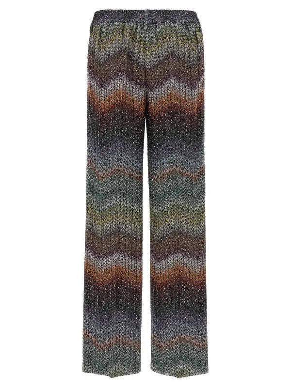 Missoni Zigzag Lamé Viscose Pants - Multicolor