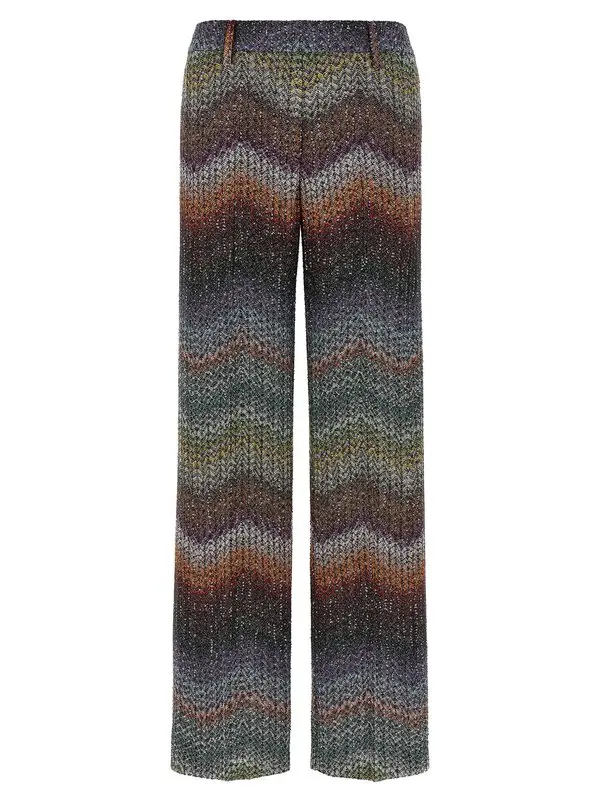 Missoni Zigzag Lamé Viscose Pants - Multicolor