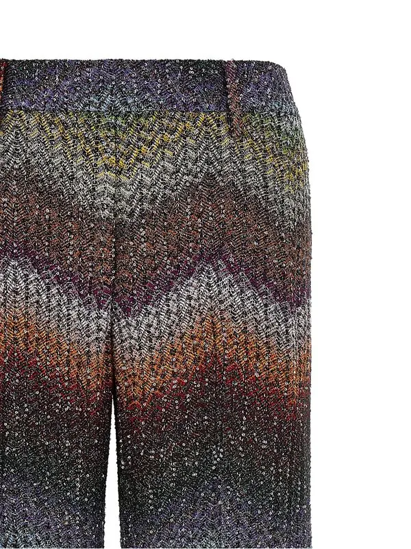 Missoni Zigzag Lamé Viscose Pants - Multicolor