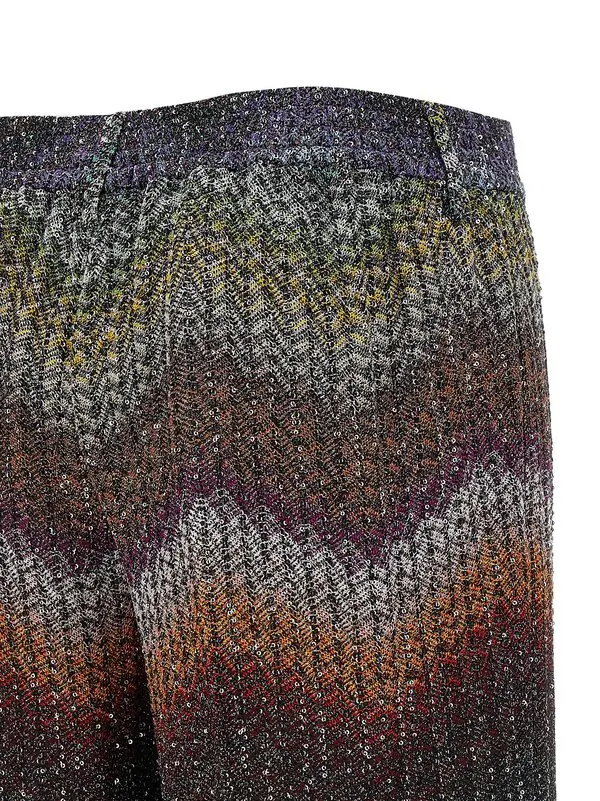 Missoni Zigzag Lamé Viscose Pants - Multicolor