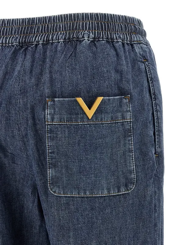 Valentino Garavani Vgold Wide Flare Jeans