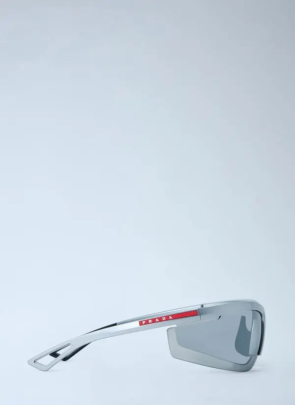 Prada Square Sunglasses With Logo Hinges
