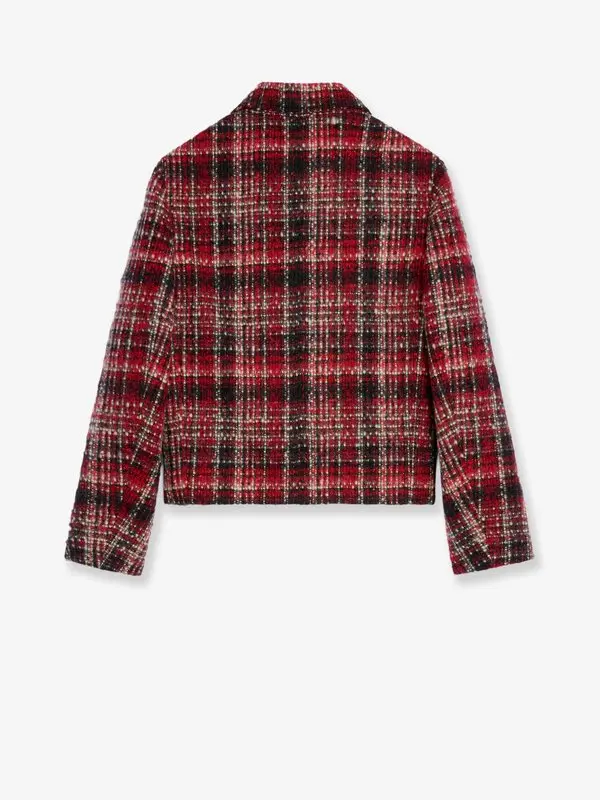 Celine Madras Wool, Cotton, And Mohair Blazer