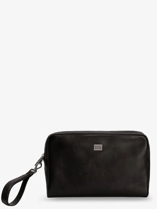 Dolce & Gabbana Leather Handheld Bag With Zip Closure - Multicolor