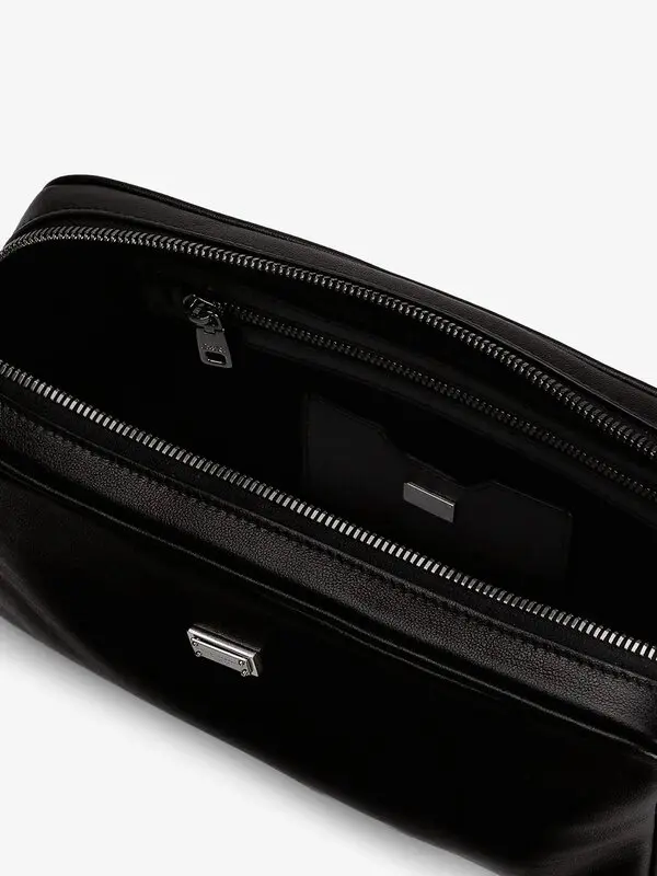 Dolce & Gabbana Leather Handheld Bag With Zip Closure