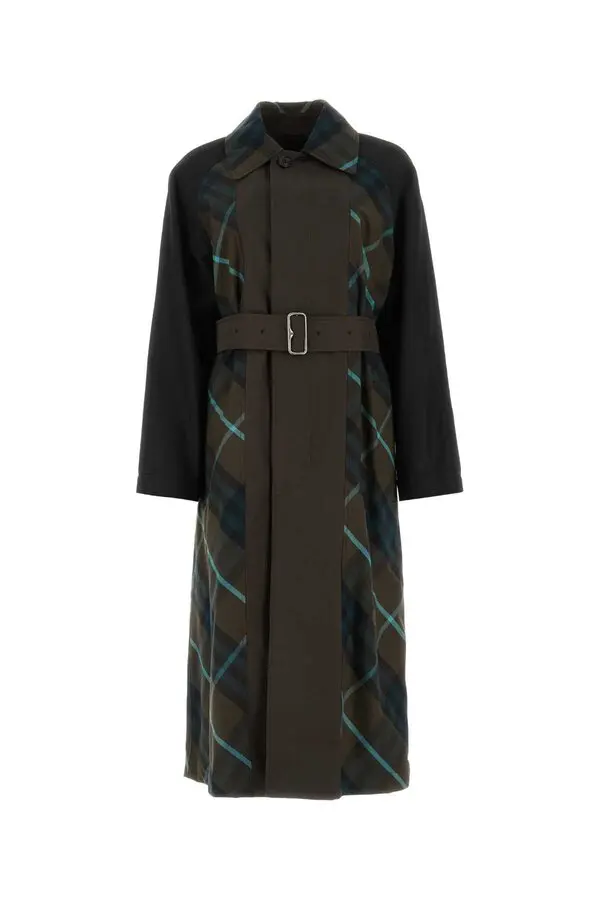 Burberry Embroidered Gabardine Bradford Trench Coat - Multicolor