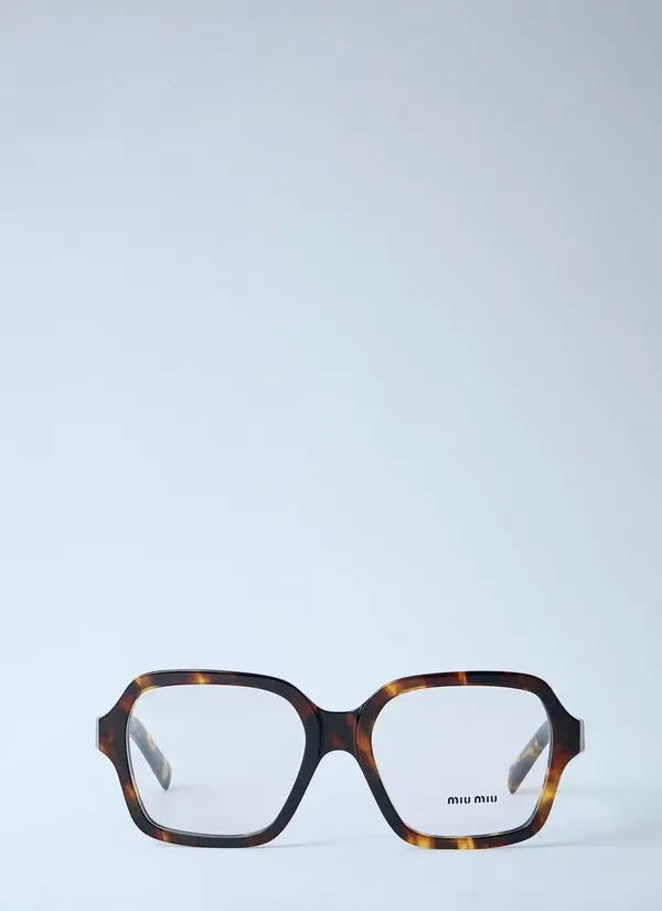 Miu Miu Square Optical Eyeglasses - Brown