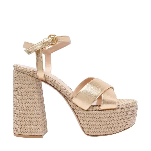 GIANVITO ROSSI Platform Sandals - Gold