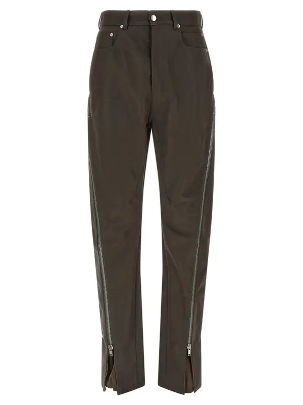 Rick Owens Bolan Banana' Cordura Cotton High-waisted Pants - Brown