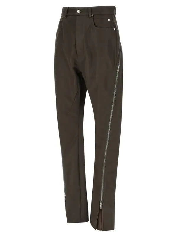 Rick Owens Bolan Banana' Cordura Cotton High-waisted Pants - Brown