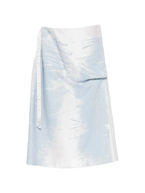 DIESEL® Belted Skirt With Brushstroke Pattern