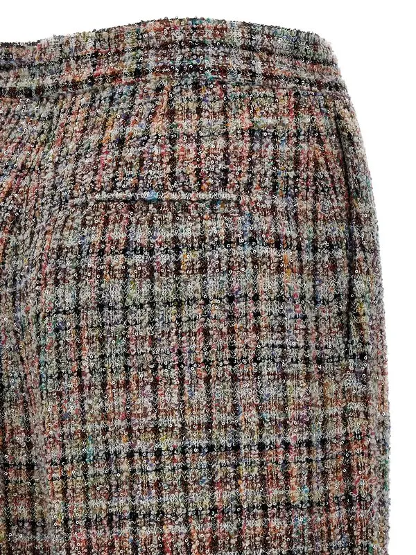 Missoni Micro Sequined Bouclé Wool Blend Pants - Multicolor