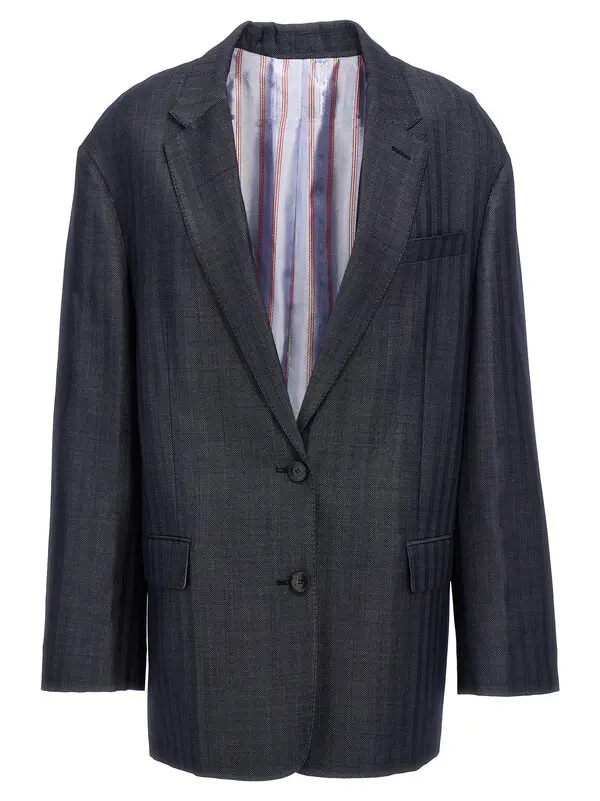 Etro Pegaso Single-breasted Blazer - Blue