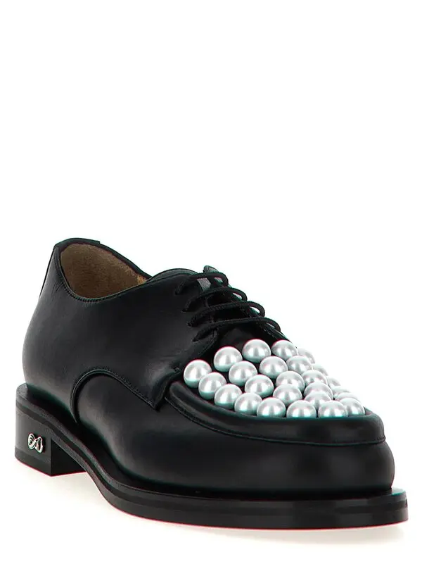 Mach & Mach Sirene' Embellished Lace-up Shoes - Multicolor
