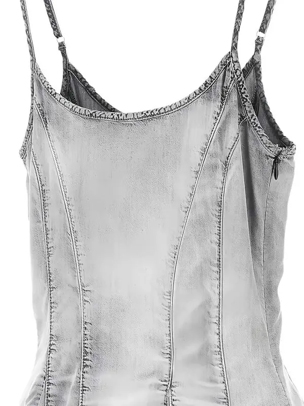 DIESEL® Short Pleated Dress - Gray