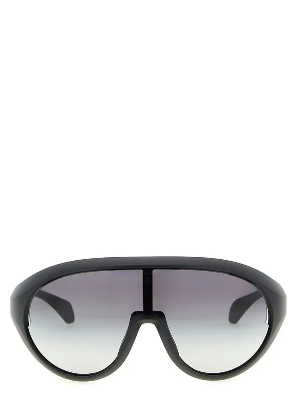 Rick Owens Moncler + Mask Style Sunglasses - Black