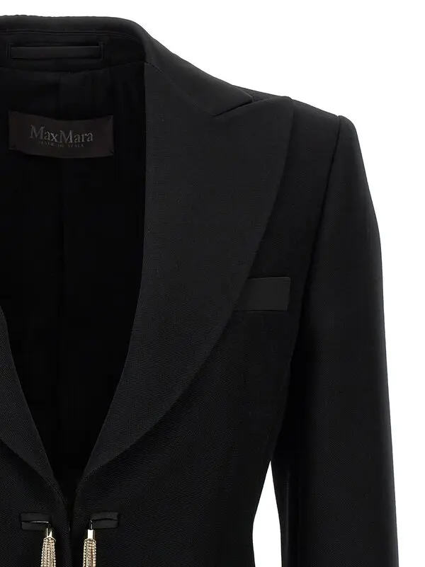 Max Mara Boemia Wool Blazer - Black