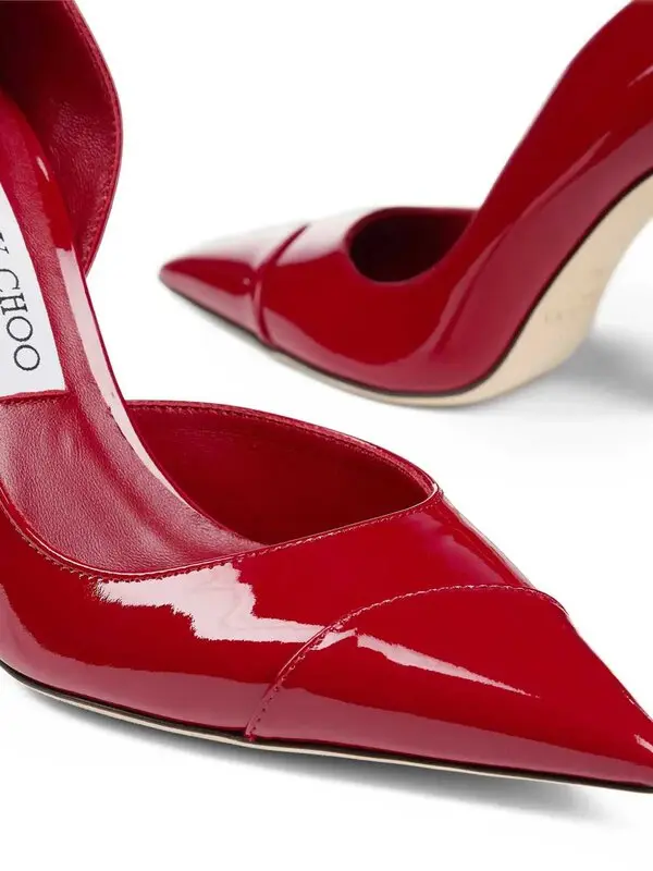 JIMMY CHOO Brigitte Pointed-toe Pumps - Red