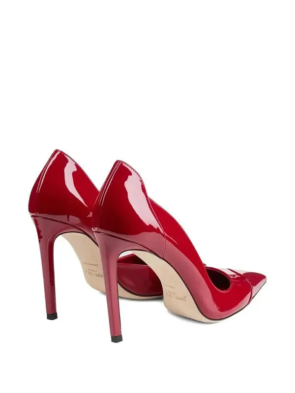 JIMMY CHOO Brigitte Pointed-toe Pumps - Red