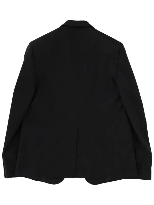 Gucci Single-breasted Jacket With Gg Weave - Black