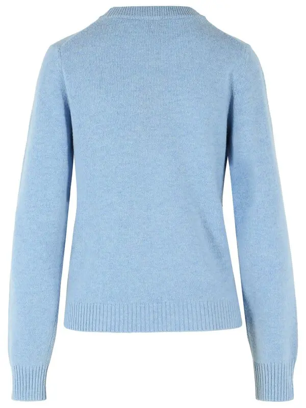 GANNI Light Wool Blend Sweater With Graphic Pattern