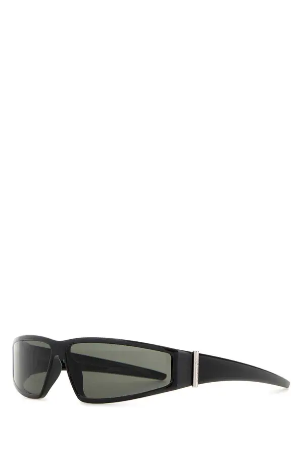 Alexander McQueen Acetate Wraparound Sunglasses - Black